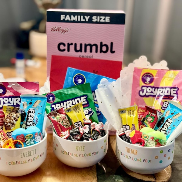 I Cerealsly Love You Personalized Kids Cereal Bowl, Valentine's Day ...