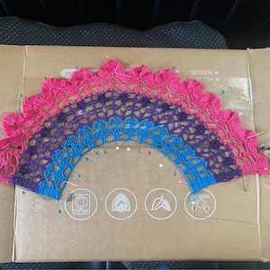 Crown of Petals Crochet Hand Fan Kit Crochet Kit Hand Fan Crochet Fan ...