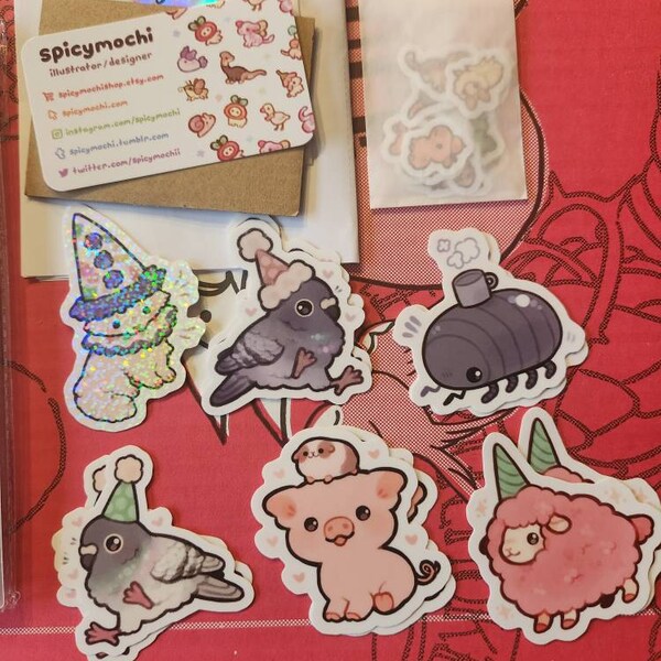 Happy Cats Reusable Sticker Book / 6x6 Cat-themed Square Sticker ...