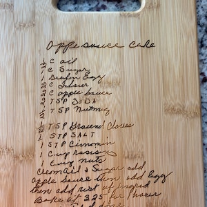 Create Your Own One-of-a-kind Cutting Board With a Handwritten - Etsy