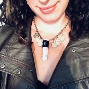 Lapis Lazuli Triple Layered Coin Necklacd | Etsy