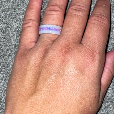 Unicorn Poop Ring With Opal Inlay Diamond Dust Ring Diamondcast ...