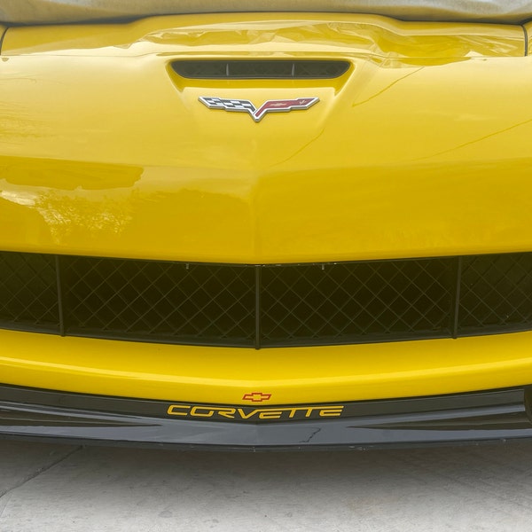 Corvette Sticker Glossy Vinyl Decal Logo Emblem Large & Small Sizes ...