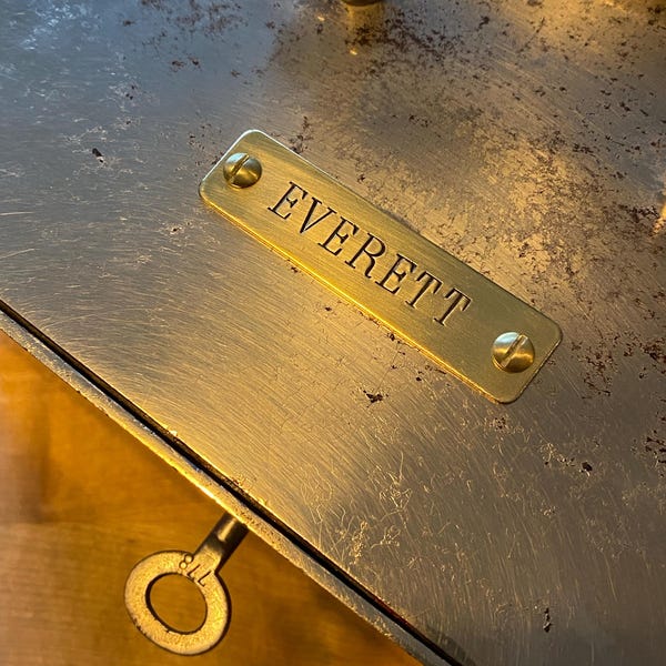 Custom Year or Date Tags Hand Punched Brass and Metal Tag or Plate Hand ...