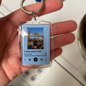 Personalized Song Keychain, Custom Music Keychain, Custom Anniversary ...