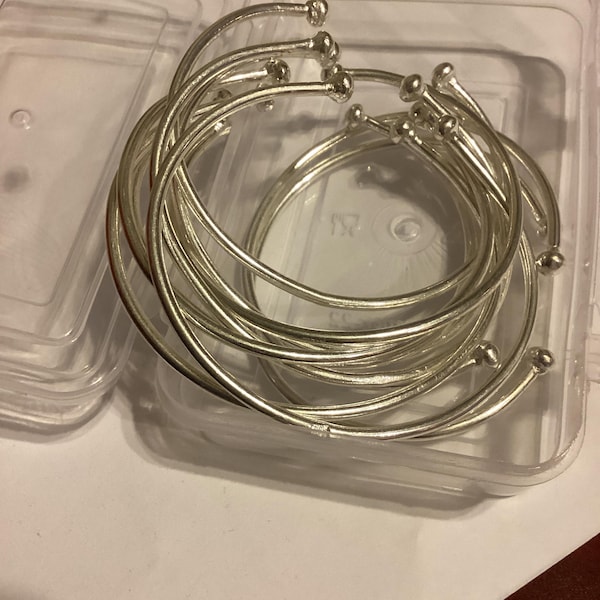 Sterling Silver Bangle, Thick Set of 5 Bangle, West Indian Bangle for ...