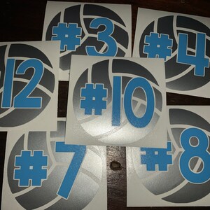 Volleyball Decal Volleyball Sticker Sports Decal Car Window Decal ...