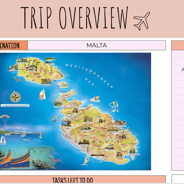 Travel Planner Digital Travel Planner for Travel Itinerary Digital ...