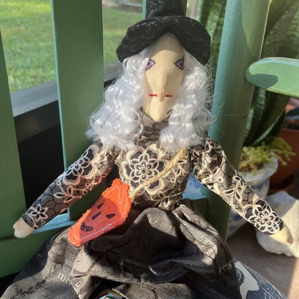Primitive Halloween Pattern/primitive Witch/primitive Doll Pattern ...
