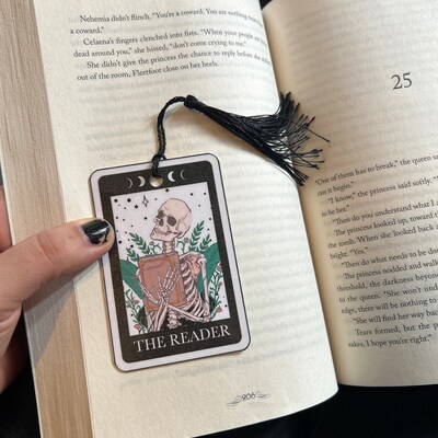 The Reader Tarot Card Bookmark for Book Lovers and Tarot Card Lovers - Etsy