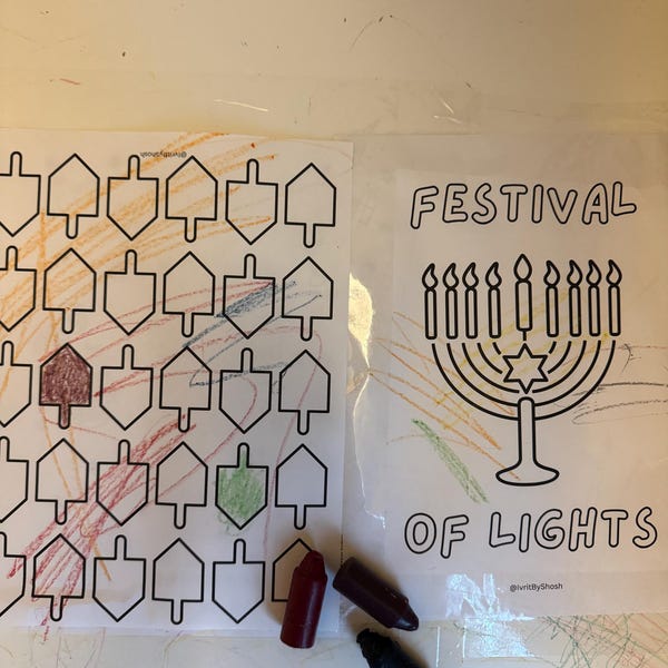 Hanukkah Coloring Pages for Kids – Printable PDF | Fun Holiday Activity ...