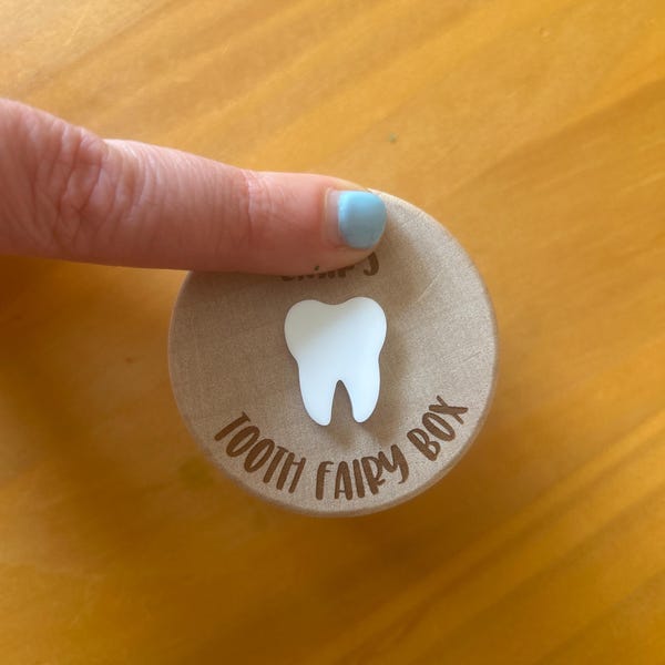 Tooth Fairy Box // Custom Engraved Wooden Tooth Fairy Box // Kids Gift ...
