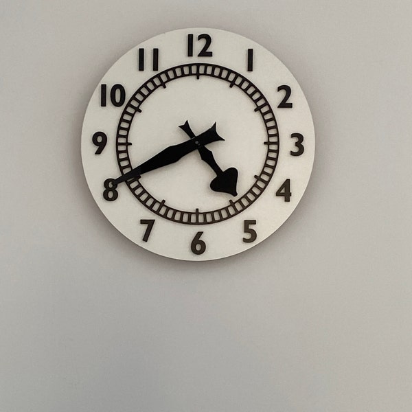 Wooden 3d Effect Clock End Arsenal Clock - Etsy