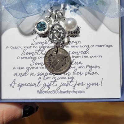 Something Blue for Bride, Engraved Bride Gift From Mom, Something Blue ...