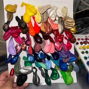 Sempertex Color Chart W/balloons - New Colors Included - Etsy