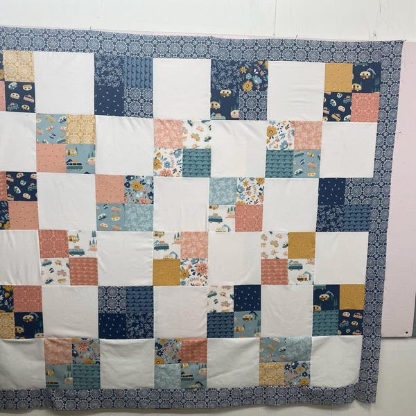 PRESS ON Fabric Panel by J Wecker Frisch Vintage Patterns for Quilting ...