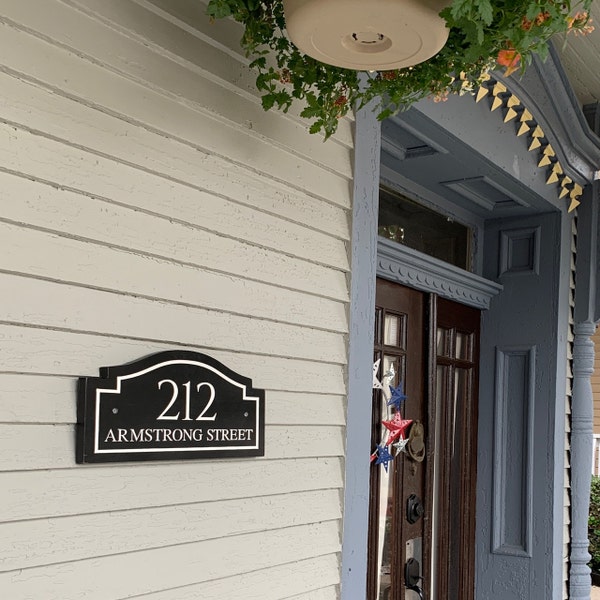 15"x8" Welcome Home Number Plaque, Carved Number, Engraved Plaque ...