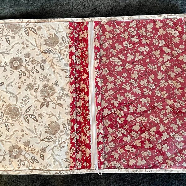 Cross Stitch Project Bag Patchwork Project " Porch Swing" - Etsy