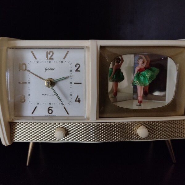 Vintage Tulip Coral Alarm Clock Tokyo Tokei Space Age - Etsy