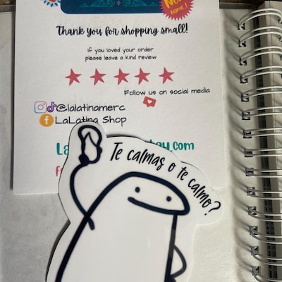 Te Calmas O Te Calmo Sticker, Spanish Stickers, Latina Stickers ...
