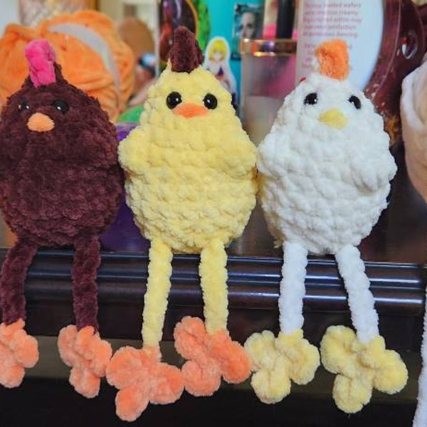 Crochet Chicken Laying Egg Fidget Toy Pattern: No Sew Plush (PDF ...