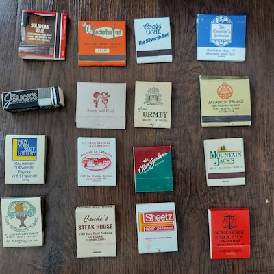 Vintage Matchbooks lots of 16 - Etsy