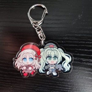 Chibi Acrylic Keychains Commission double-sided Charmcustom - Etsy