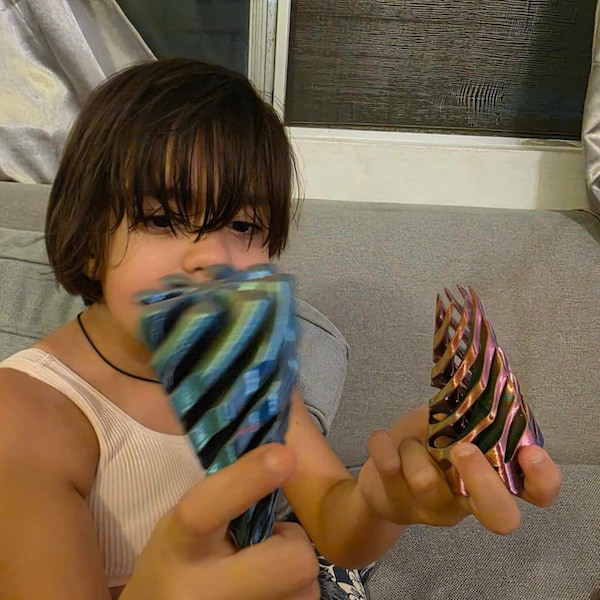 Vortex Pyramid Fidget 3D Printed Desk Toy & Display - Etsy