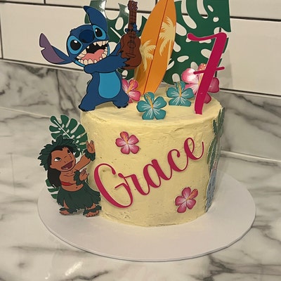 Lilo and Stitch Cake Topper Set/ Lilo & Stitch Cake Topper/ Lilo and ...