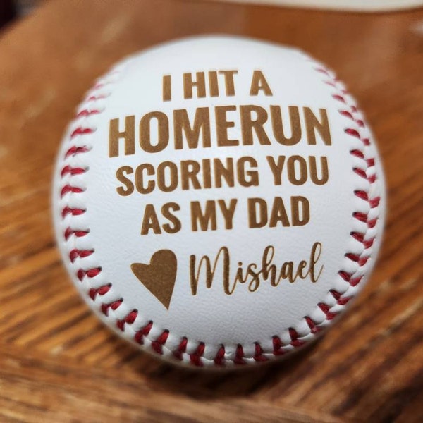 Fathers Day Baseball Personalized Gift - Etsy