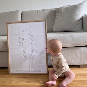 Mom and Baby Print, Simple Line Drawing Mom and Infant, Mom and Newborn ...