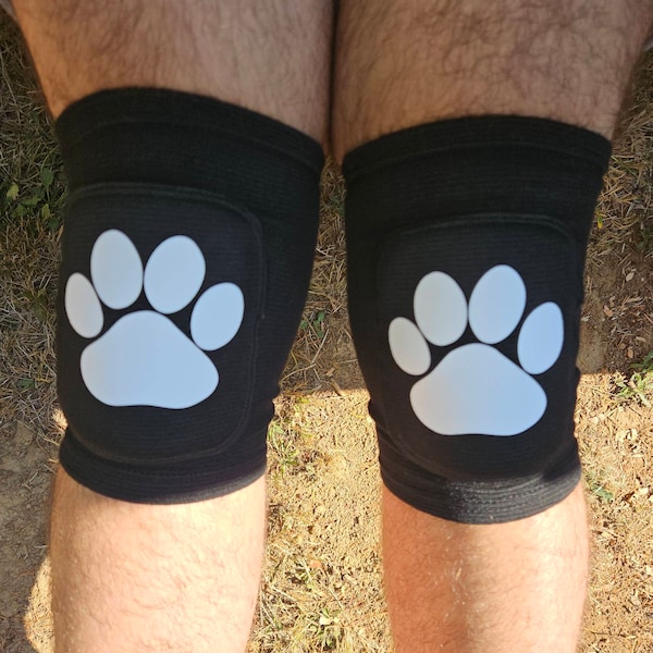Black Paw Knee Pads - Pole Dancing Knee Protection Paws for Pet Play ...