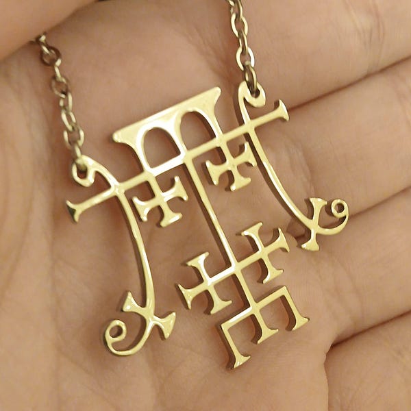 Lucifer/lilith Double Sigil Pendant With Symbolism - Etsy