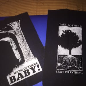 Take Nothing Leave Everything Screenprinted Patch Punk Earth - Etsy