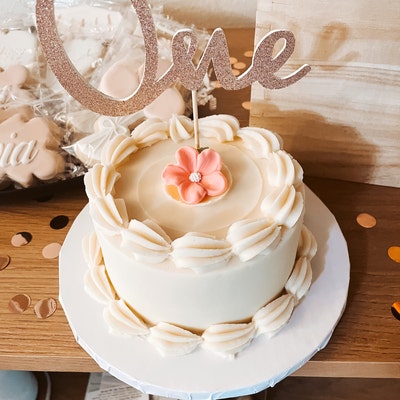 ONE Cake Topper, Glitter Cake Topper,gold Cake Toppers, Personalized ...