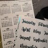 Months Stickers | January - December | Script Font | Monthly Title ...