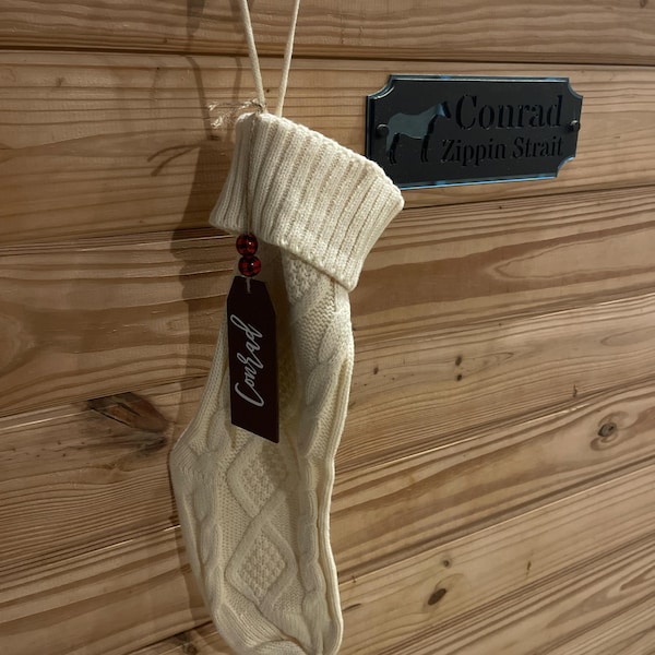 Stable Name Plate / Plaque Cut Out Traditional W/modern Twist Design ...