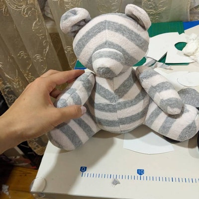 Adorable Teddy Bear DIY Pattern digital File and Online Tutorial - Etsy