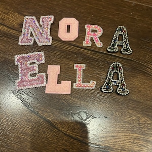 Letter Alphabet Patches Diy Sew or Iron on Patches for Jacket Bag Name ...