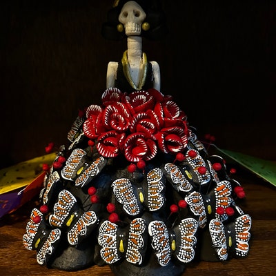 Catrina Miranda in Red & Gold - Etsy