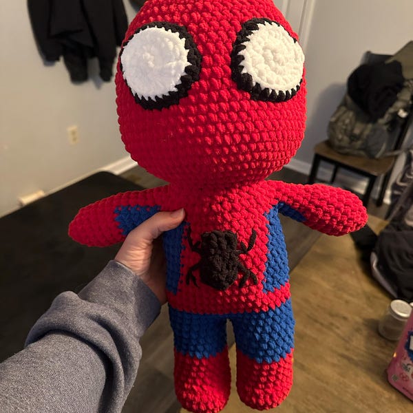 Low Sew, Hero Spider Chibi PDF Pattern Instant Download (amigurumi ...