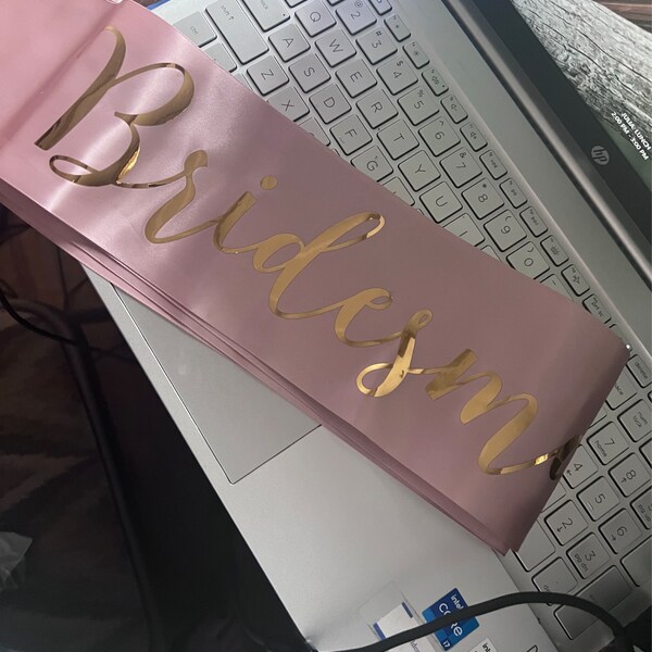 Custom Bridal Sash, Bachelorette Party Favors, Bride to Be Sash ...