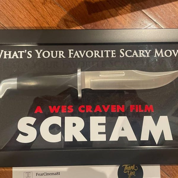 Ghostface Scream Knife Display (version 2) - Etsy