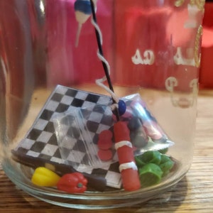 Miniature Checkers Game, 1:2 Scale Checkers, Dollhouse Game,wooden ...