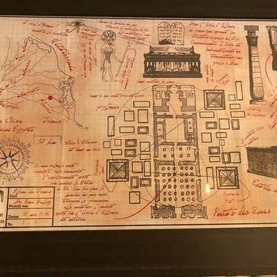 Indiana Jones and the Raiders of the Lost Ark Belloq's Map Replica Prop ...