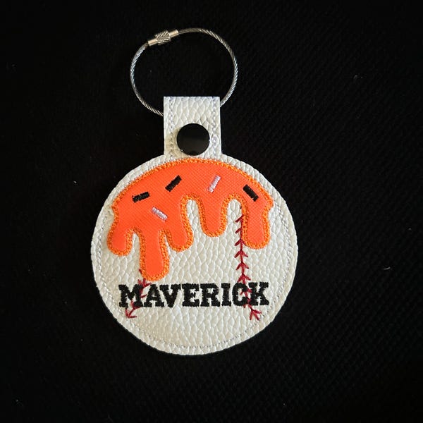 Baseball Drip, Drippy Bag Tag, Baseball Ice Cream Drip Bag Tag ...