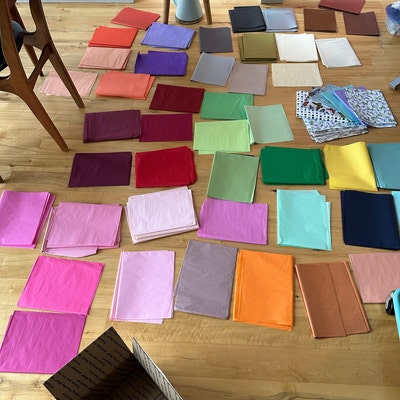 TISSUE PAPER SHEETS Ocean Turquoise Parade Blue Retail and - Etsy