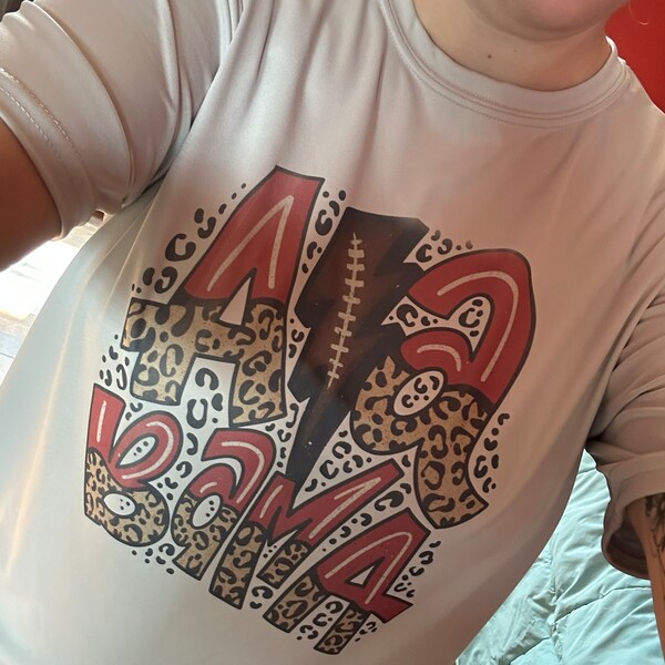 Alabama Football PNG for Sublimation, Leopard Print Alabama Sublimation ...