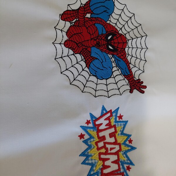 Superhero Embroidery Design, Flying Web Super Hero Embroidery Design ...