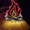 Campfire Sign, Neon Like , Campfire Light , Wall Decor, Night Light ...
